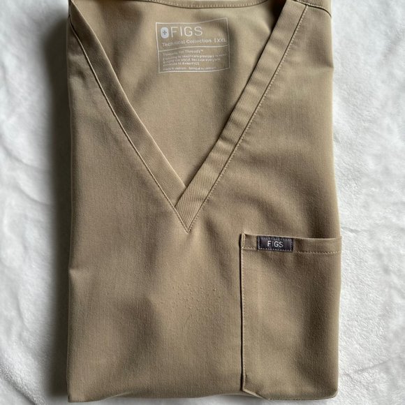 Figs | Tops | Figs Scrup Top Sandstone | Poshmark